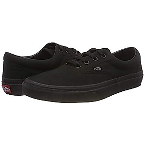 Vans Unisex's ERA Black Black Skate Shoes 10.5 Men US (Black/Black)