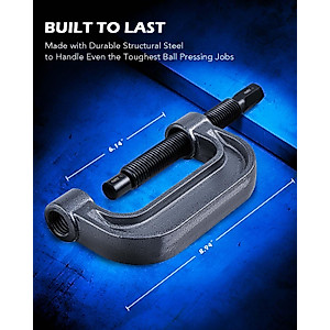 Orion Motor Tech Heavy Duty Ball Joint Press & U Joint Removal Tool Kit with 4wd Adapters, for Most 2WD and 4WD Cars and Light Trucks (BK)