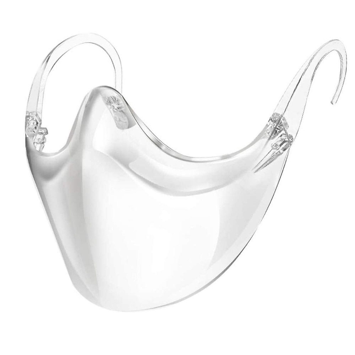 MAXRIENY Clear Face Shield, Face Shield Reusable Plastic Face Shield and Breathable Transparent Face Shield for Women 5.4x5.7in