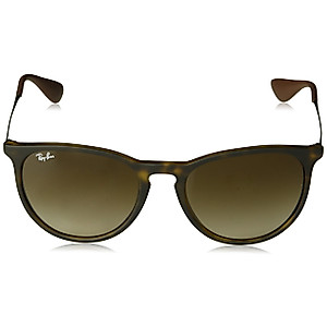 Ray-Ban Women's RB4171 Erika Round Sunglasses, Tortoise, 54 mm