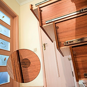 Tenare 648 Pieces Adhesive Screw Hole Cover Stickers Wood Grain Furniture Stickers 12 Colors Waterproof Screw PVC Cover Caps for Wall Cabinets Desk Repairing(Chic Style)