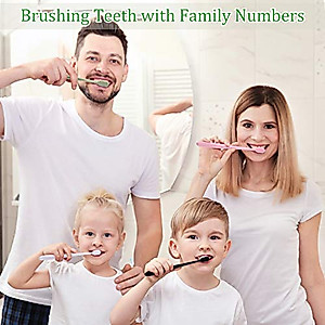 Patelai 16 Pieces 20000 Bristle Toothbrush Extra Soft Toothbrush Micro-Nano Manual Toothbrush Adult Toothbrush with 20000 Soft Bristle for Fragile Gums Adult Kid Children (White Brush Head)