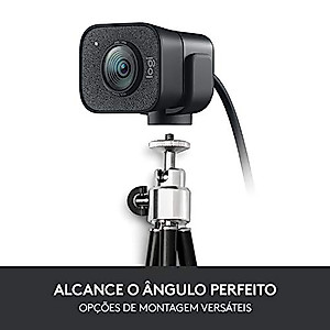 Logitech StreamCam Plus Webcam with Tripod Mount (Graphite), 1080p