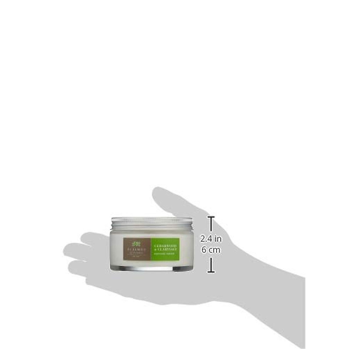 St James of London Cedarwood & Clarysage Shave Cream Jar, 5.07oz