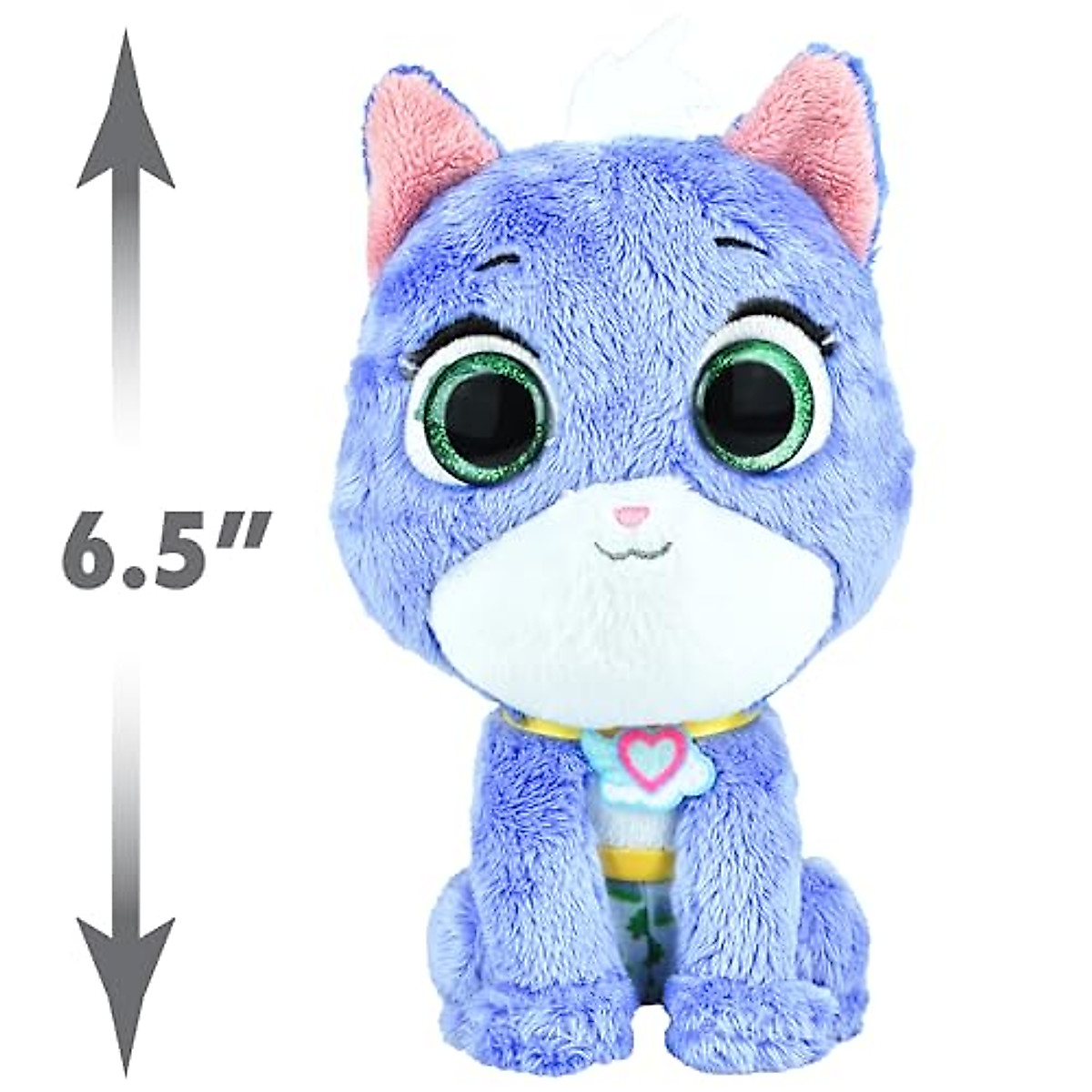 Disney Junior T.O.T.S. KiKi the Cat, 6-inch Bean Plush Stuffed Animal, Small Plushie