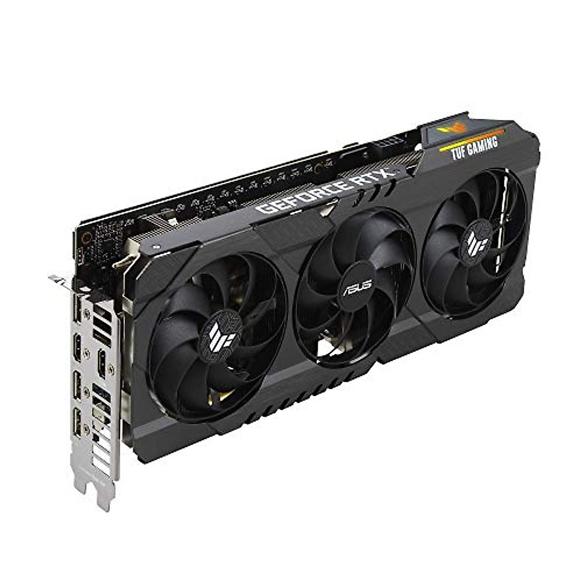ASUS TUF Gaming NVIDIA GeForce RTX 3060 Ti OC Edition Graphics Card (PCIe 4.0, 8GB GDDR6, HDMI 2.1 , DisplayPort 1.4a, Dual Ball Fan Bearings, Military-Grade Certification, GPU Tweak II), Black