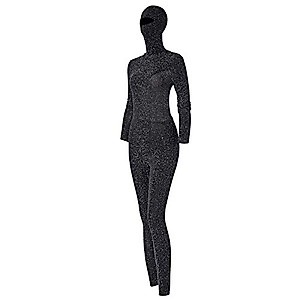 GUXMO Womens Sexy See Through Clubwear Jumpsuit Sparkly Backless Bodycon Long Sleeve Jumpsuits Party Night Outfits