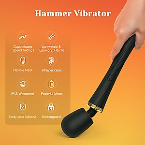 Tracy's Dog Wand Vibrator, Powerful Vibrating Massager for Women Partner Play with 5 Vibration Modes & 3 Speeds