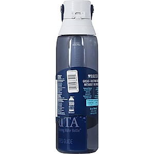 Brita Hard-Sided Plastic Premium Filtering Water Bottle, BPA-Free, Reusable, Replaces 300 Plastic Water Bottles, Filter Lasts 2 Months or 40 Gallons, Includes 1 Filter, Night Sky - 26 oz.