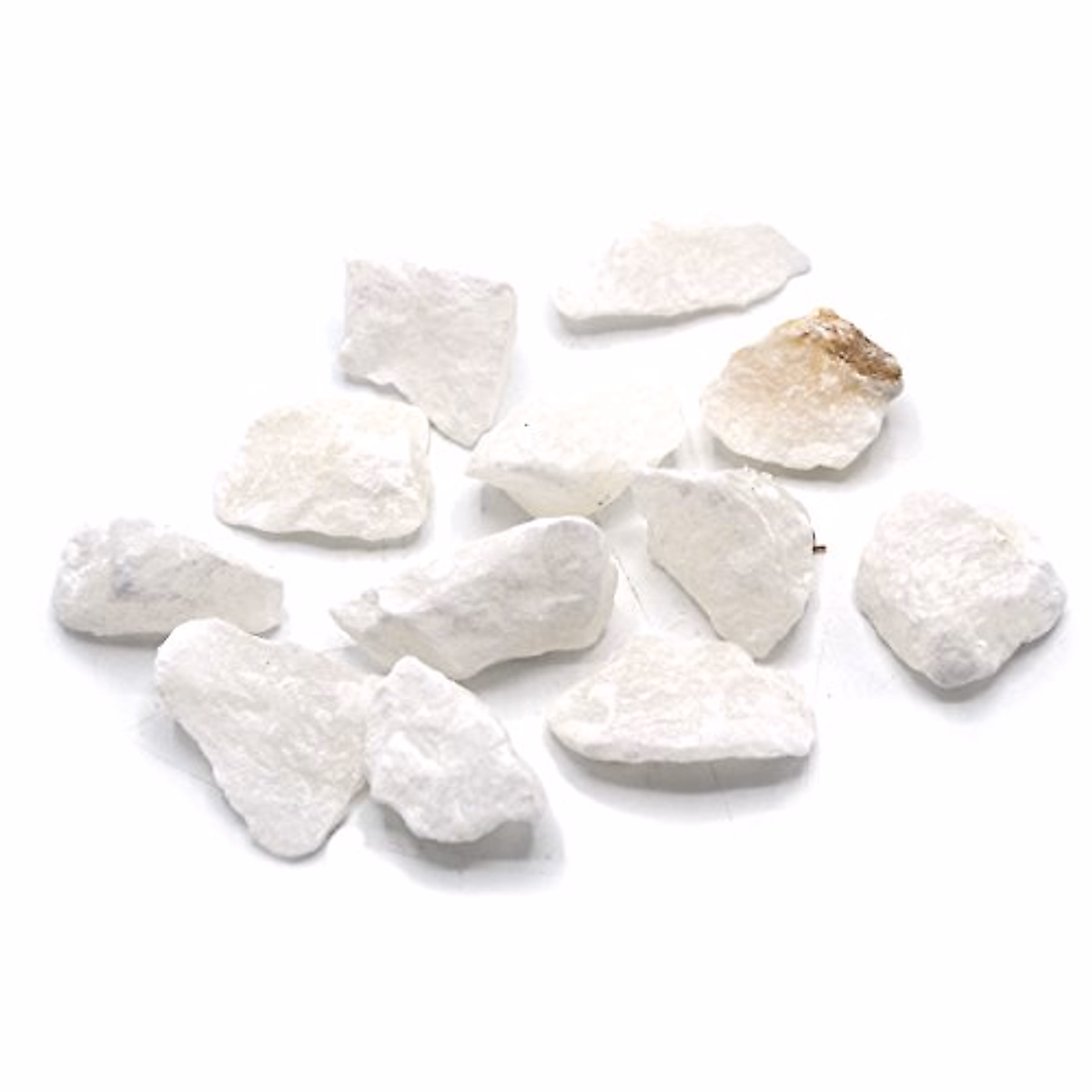 Eisco Rock Gypsum Specimen (Sedimentary Rock), Approx. 3cm (1"), Pack of 12