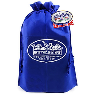 Deluxe Large 2.25" EVA Foam Dice (Pack of 12) with Bonus Matty's Toy Stop Storage Bag