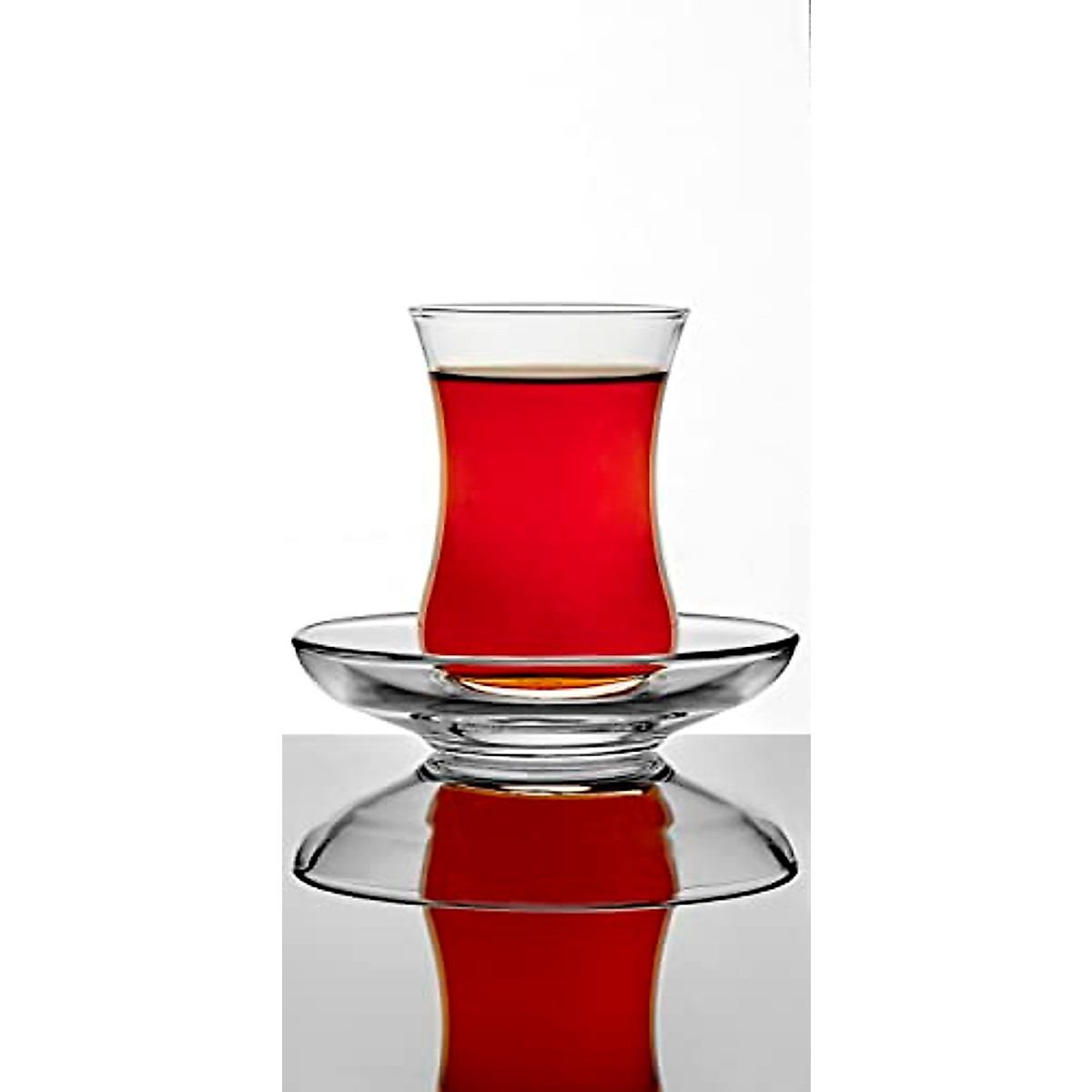 Pasabahce Premium Turkish Tea Glasses and Saucers, Set of 12, Perfect for Tea Party, Gifts, Housewarming, Weddings, Aniversary