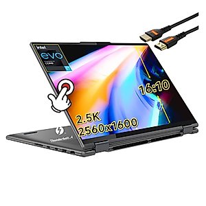 Lenovo Newest Yoga 7i 16" 2.5K (2560x1600) 16:10 Touch 2-in-1, Intel Evo - Core i5-1240P (12Cores), WiFi 6, Thunderbolt 4, Fingerprint Reader, Backlit KB, w/HDMI