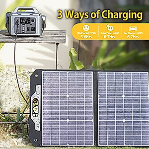 Steelite Roket 300 Portable Power Station 300W(Peak 600W),296Wh Backup Lithium Battery Portable Generator with 2 Pure Sine Wave AC Outlets Solar Generator for Outdoor Camping RV Travel Emergency CPAP