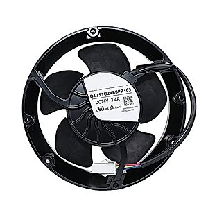 24V 3.4A 81.6W 17251 D1751U24B8PP363 4 Wire Axial Cooling Fan