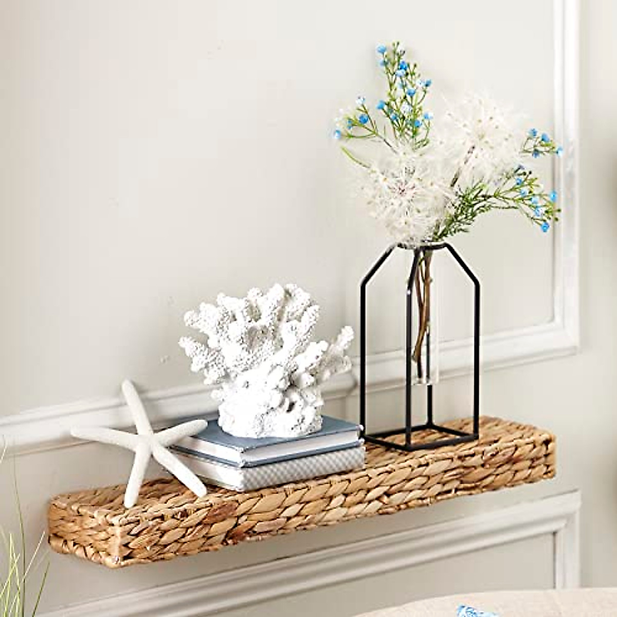 Seagrass Wall Shelf - Floating Shelves for Coastal Beach Vibe