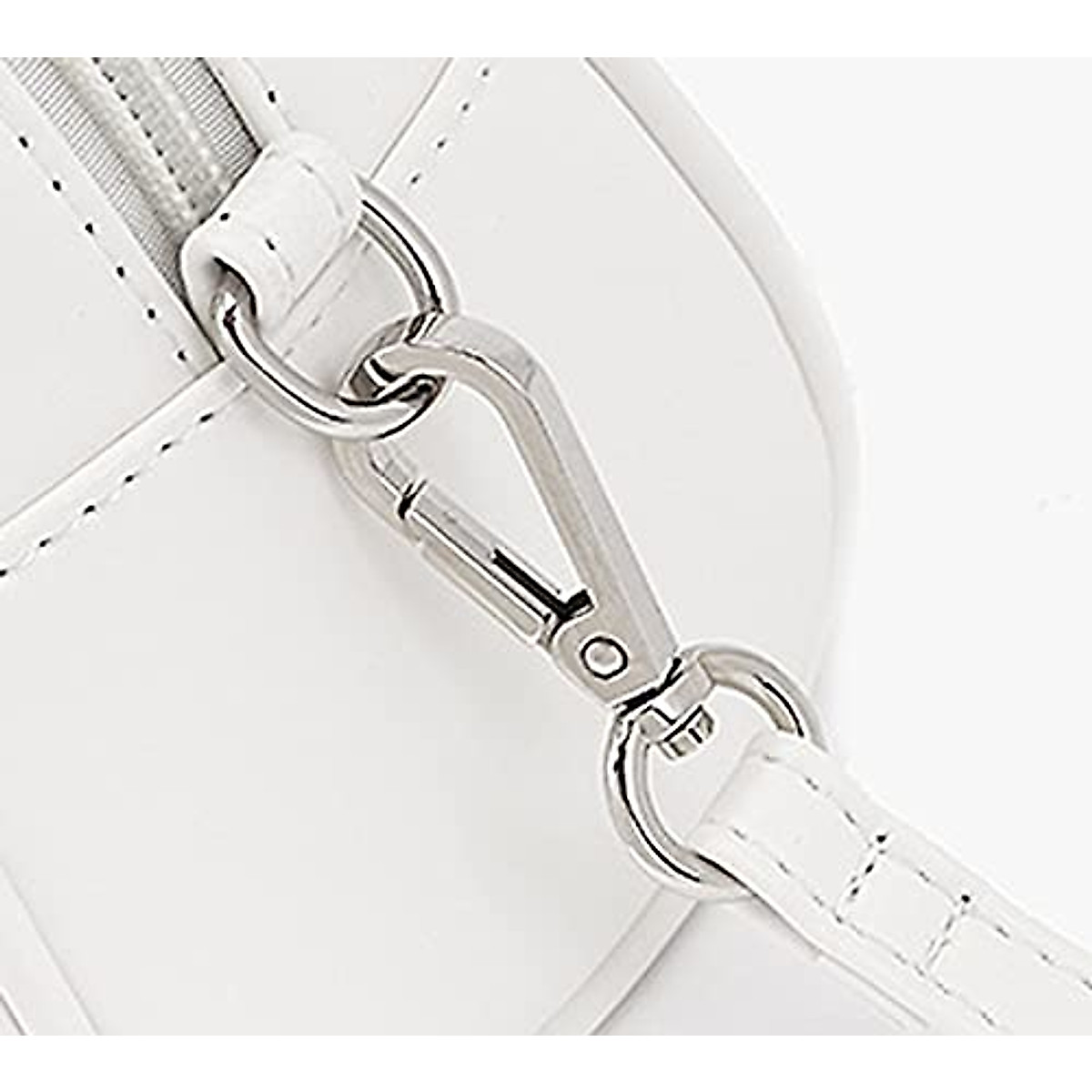 QZUnique Handbags Set Clear PVC Shoulder Bag + Leather Crossbody Bag Large Printed Cute Tote Bag for Women