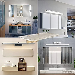 WANLIAN Floating Wall Shelves Shower Phone Holder Wall Mount Acrylic Shelves for Kitchen and Bathroom,Plexiglass Floating Display Shelf for Bathroom, Kitchen, Toilet, Bedroom, Office (Black)