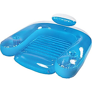 Poolmaster Paradise Water Chair Inflatable Swimming Pool Floats For Adults, Blue