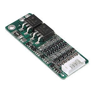 4 Pcs MELIFE 5S 15A Charger PCB BMS Protection Board for 18650 Lithium Battery Cell Battery Charger Lipo 18V 21V with 6-core Wire