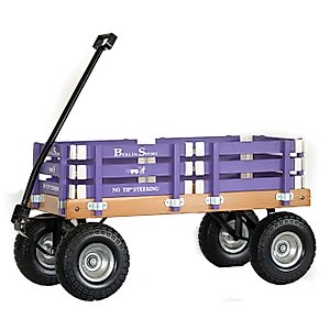 Berlin Flyer Sport Wagon - Model F410 - Amish Made in Ohio, USA - 10" No-Flat Tires (Purple)