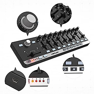 Btuty Portable Mini USB 9 Slim-Line Control MIDI Controller Keyboard Controller