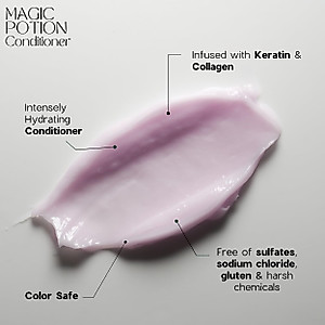 SIMPLY SMOOTH Xtend Keratin Magic Potion Conditioner Daily Conditioner Restore & Repair Dry, Damaged, Depleted Hair Hydrate & Create Soft, Healthy Hair For All Hair Types 8.5 Fl Oz