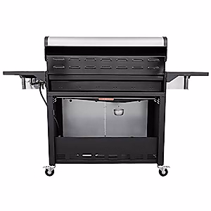 Kenmore PG-A40611S0L 6 Burner Cabinet Style Propane Gas BBQ Grill with Side Burner, 73000 Total BTU, Stainless Steel