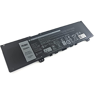 Hubei F62G0 F62GO CHA01 RPJC3 0RPJC3 39DY5 039DY5 Laptop Battery Replacement for Dell 13 7000 5370 7370 7373 7380 7386 Convertible P83G001 P83G002 P87G001 Vostro 5370 D1525S D1505G(11.4V 38Wh)
