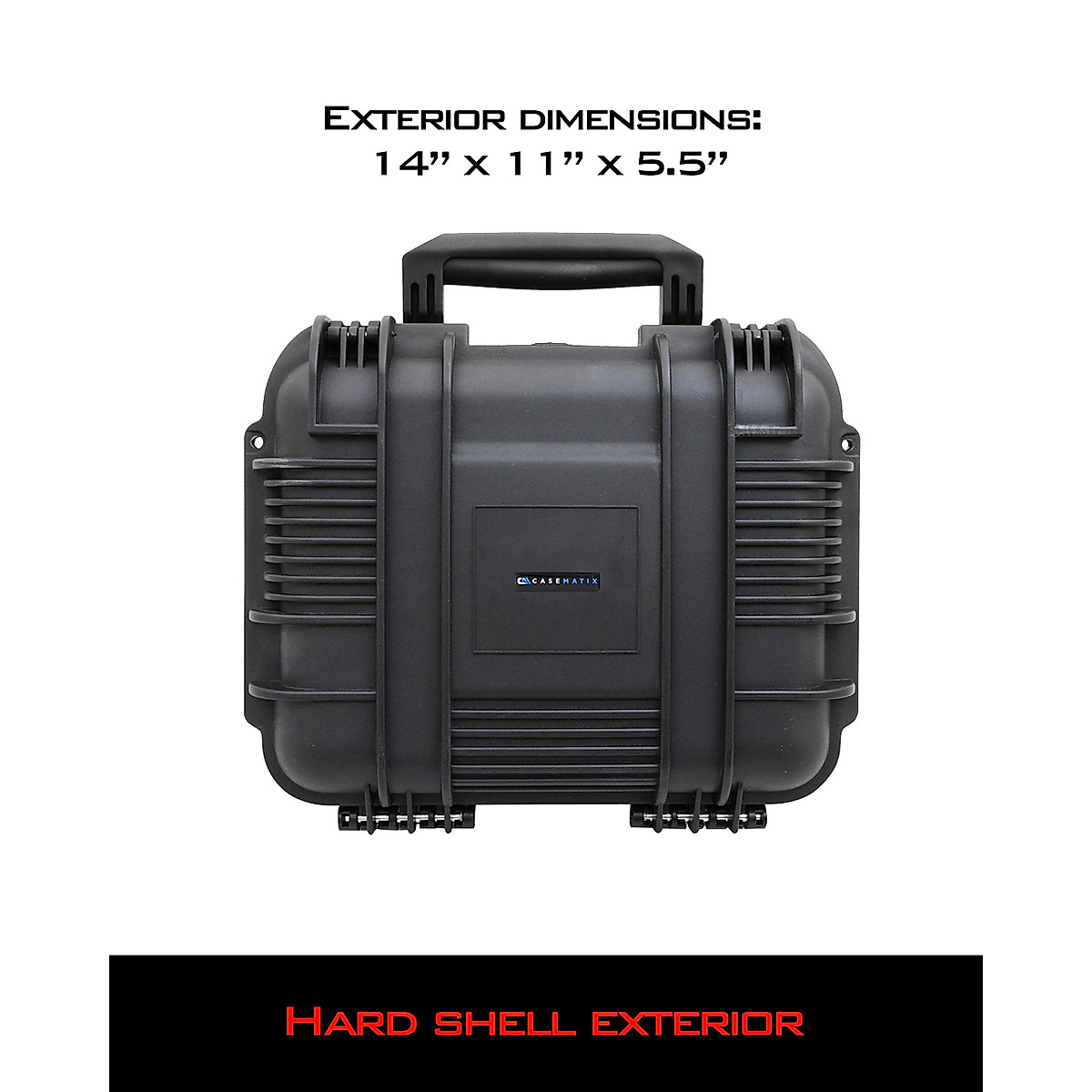 CASEMATIX Waterproof Trading Card Case for 1000+ Cards - Hard Shell Trading Card Box with Customizable Foam Compatible with Magic The Gathering, Cards Against Humanity, PSA Sports Cards & More