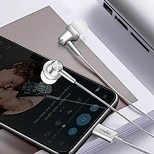 Type C Headphones, USB Type C Earphones Stereo Music Earbuds with Microphone and Volume Control for Huawei P30/Pro, P20/Pro, Mate 20/Pro/X/RS, Mate 10/Pro/RS Phone