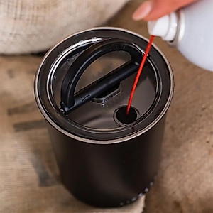 Airscape Inner Lid Upgrade with Fresh Port and Degassing Valve - Fits Small and Medium Stainless Steel Airscape - Extend Freshness with Argon Flush Inert Gas Insertion Valve and Off Gas Umbrella