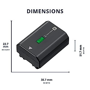 Sony NPFZ100 Z-Series Rechargeable Camera Battery (Two-Pack) with Dual Charger Bundle (3 Items) - More Power for Longer Shooting Times