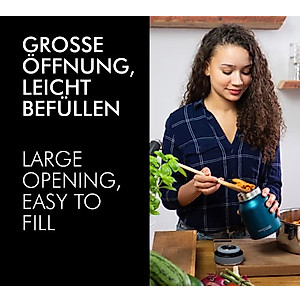 THERMOcafé by THERMOS Insulated Food Container, Stainless Steel, Steel, 0,5 Liter