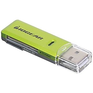 IOGEAR USB 2.0 SD Portable Card Reader - Dual Slot - Rate Up To 480Mbps - USB Powered - SDXC/SDHC/SD/Micro SDXC/Micro SD/Micro SDHC/M2/MS/CF/UHS-I - Mac/Win/Chrome - GFR204SD