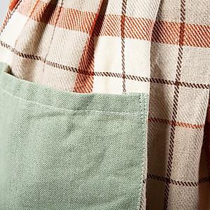 DII Kitchen Gift Set Collection, Apron & 2 Dish Towels, Thankful Autumn, 3 Piece