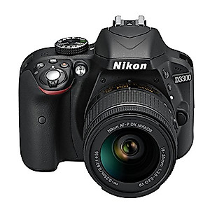 Nikon D3300 Digital SLR Camera (24.2 MP, AF-P 18-55VR Lens Kit, 3 inch LCD Screen) - Black