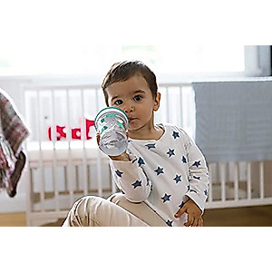 NUK Evolution Straw Cup, 8 oz (Purple Cat & Dog, 2 Pack)