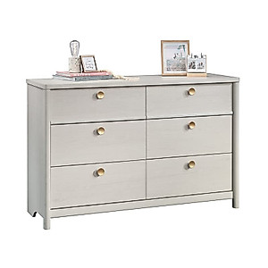 Sauder Dover Edge 6-Drawer Engineered Wood Dresser in Glacier Oak Finish