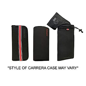 Carrera CA1001/S 0BLX/9O 62M Matte Black Red/Dark Gray Gradient Plastic Aviator Sunglasses For Men/Women+BUNDLE with Designer iWear Kit