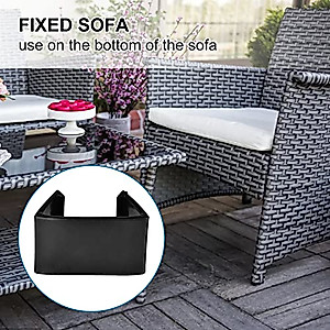 Eagles 10 Pieces Outdoor Furniture Clips, (5PCS 6cm + 5PCS 4.25cm) Patio Sofa Clips Rattan Furniture Clamps Wicker Chair Fasteners, Strong Connectors for Polyrattan Garden Furniture Set