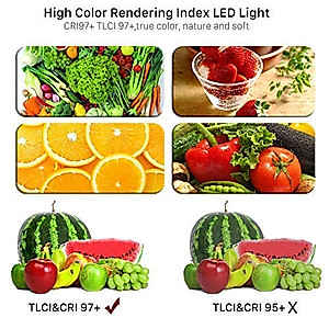 GVM 2 Pack LED Video Lighting Kits with APP Control, Bi-Color Variable 2300K~6800K with Digital Display Brightness of 10~100% for Video Photography, CRI97+ TLCI97 Led Video Light Panel +Barndoor