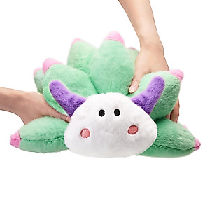 2024 Leaf Sheep Plush, 12" Sea Slug Plushies Toy for Fans Gift, Soft Leaf Slug Stuffed Animal Pillow for Kids and Adults