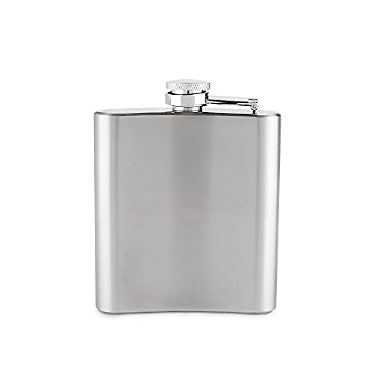 TRUE Stainless Steel Metal Men and Women Drinking Flasks for Vodka Whiskey Tequila Rum Cocktails, Travel, Backpacking, 6 oz, Set of 1, Silver