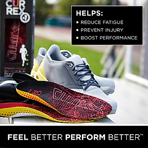 CURREX RunPro Insoles for Running Shoes – Arch Support Inserts to Help Reduce Fatigue, Prevent Injuries & Boost Performance – for Men & Women – Low Arch, Medium