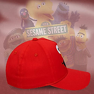 Elmo Toddler Hat for Boys, Sesame Street Toddler Baseball Cap, Sesame Street Toddler Baseball Hat with Elmo