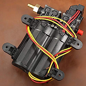bayite 12V DC Fresh Water Pump 7.5 L/Min 2 GPM 100 PSI Adjustable 12 Volt Diaphragm Pump Self Priming Sprayer Pump with Pressure Switch for RV Camper Marine Boat