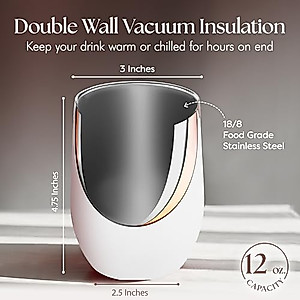 shop4ever A Wise Woman Once Said F This And She Lived Happily Ever After Engraved Insulated Stainless Steel Wine Tumbler with Lid 12 oz. Funny Divorce Retirement Feminist Gift (White)