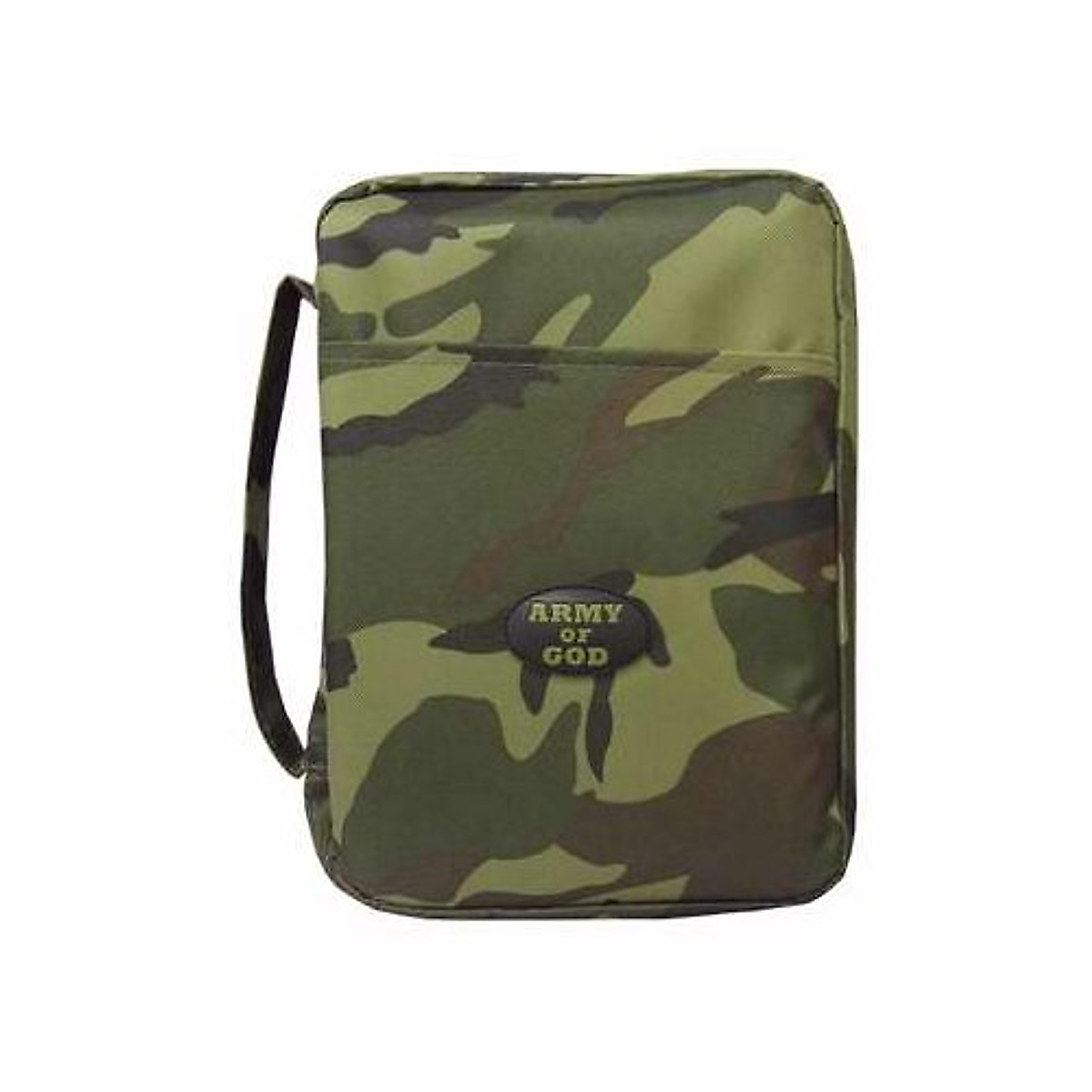 Canvas Bible Cover Army of God Green Camo Large