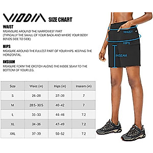 Viodia Women's Hiking Cargo Shorts Quick Dry Stretch Lightweight Camping Shorts for Women with Zipper Pockets Dark Khaki Small